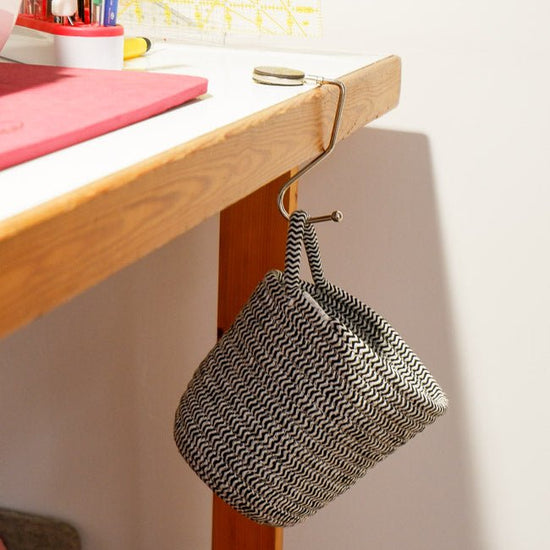 Hanging Scrap Bin With Magnetic Pin Holder - Keep your sewing space ti ...